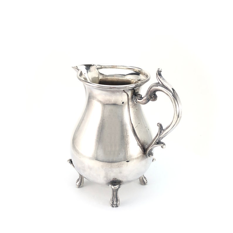 Vintage Silver Tea Set Serving Tray Water Pitchers Collectible Dining ...