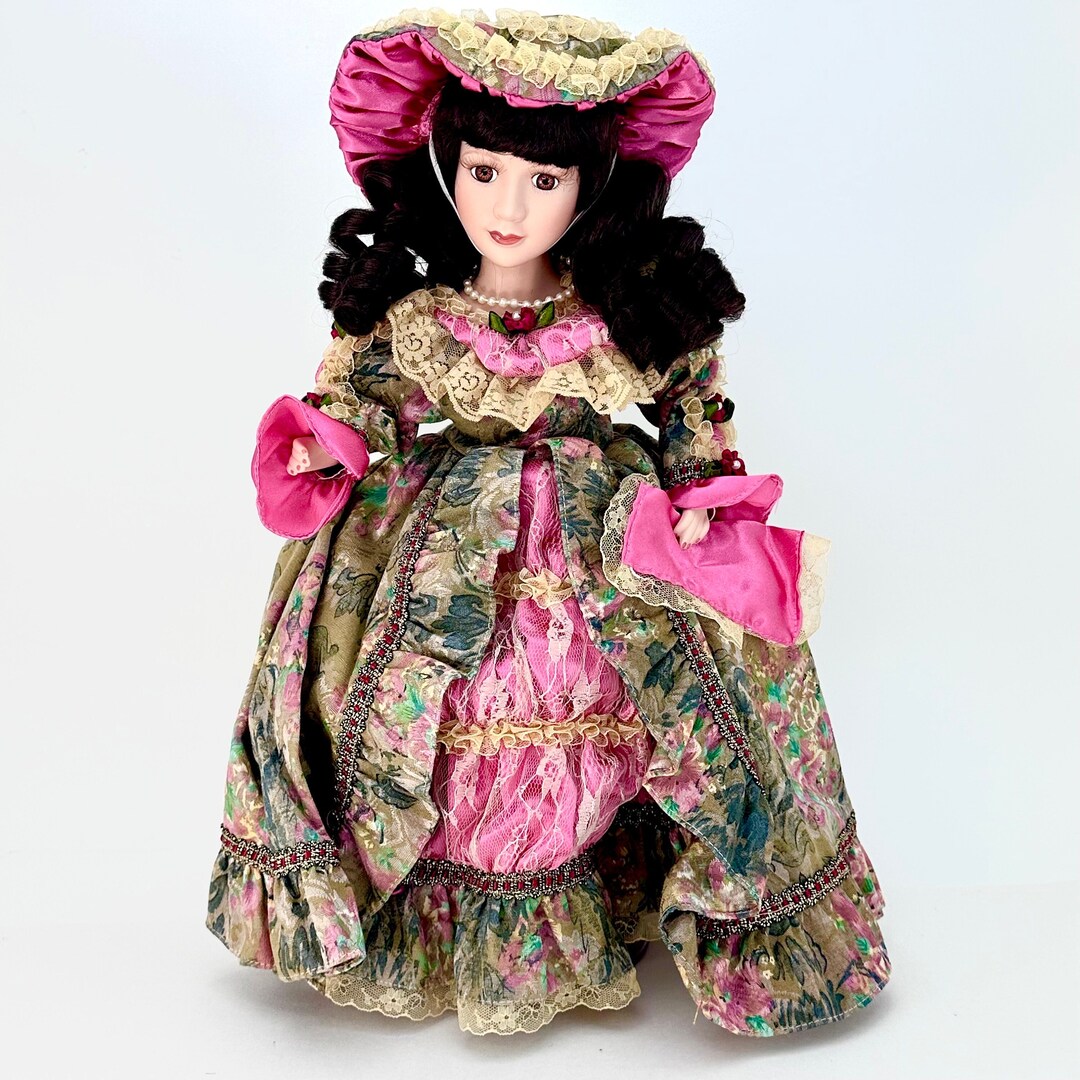 Gift Doll Vintage Porcelain Doll Sabrina 1990s LIKE-NEW Victorian Doll ...