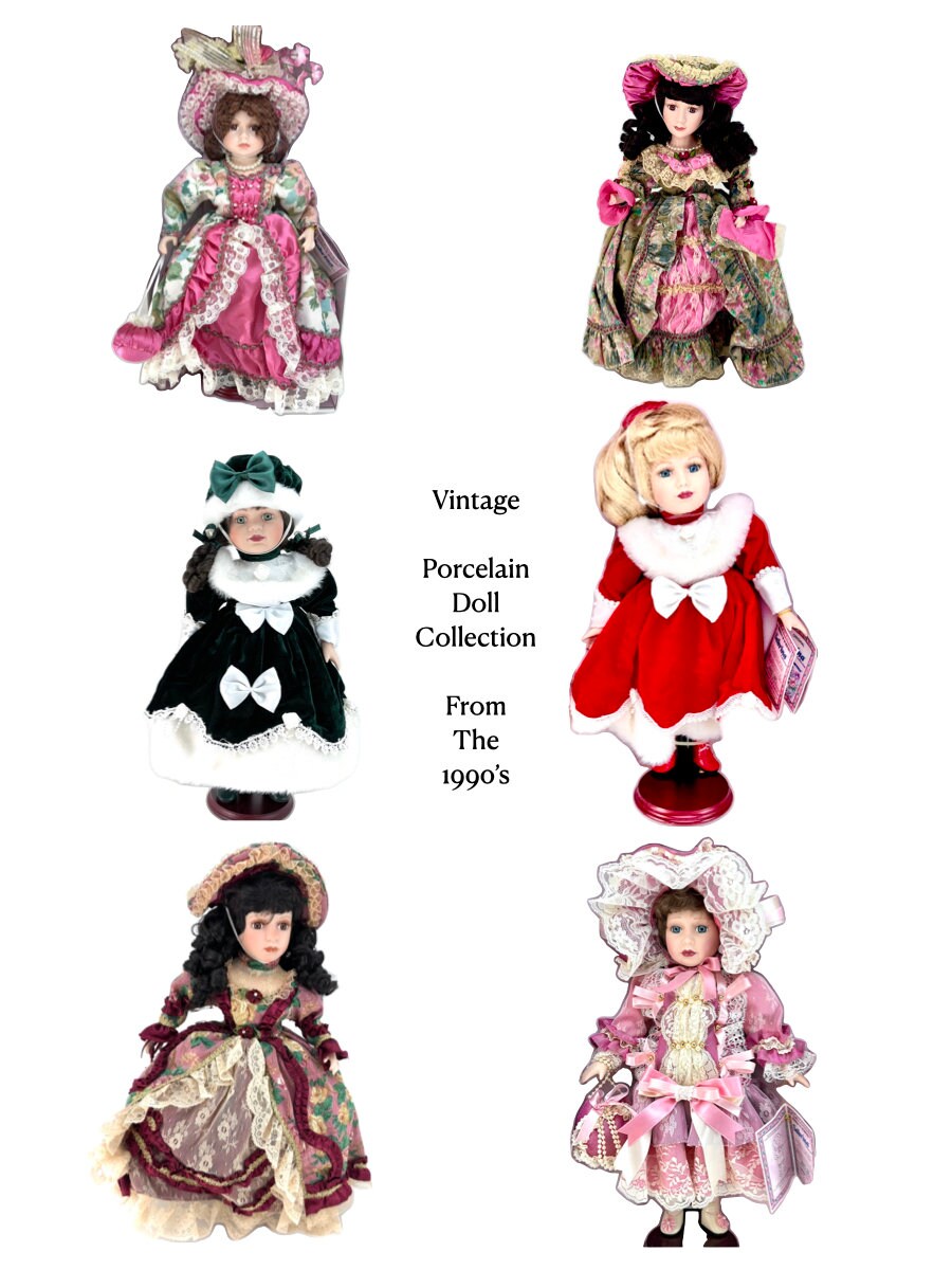 Porcelain Sabrina Doll Vintage Collectible Gifts Victorian Doll Clothes ...