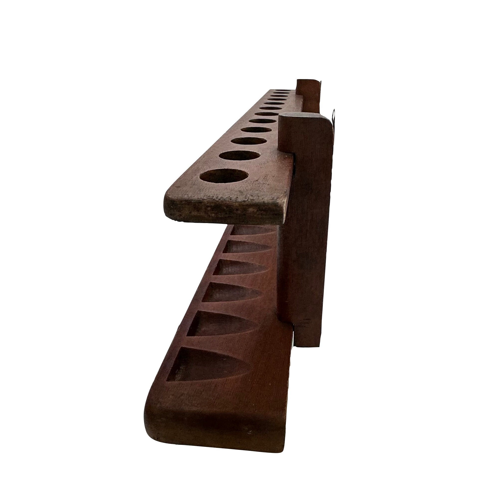 Vintage Smoking Pipe Rack Wall Mount Retro Pipe Display Holder Cigar ...