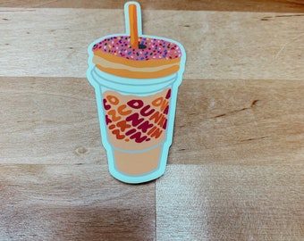 Dunkin Donuts Sticker - Etsy