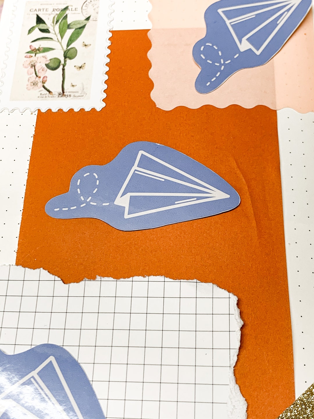 Paper Plane Sticker - Etsy