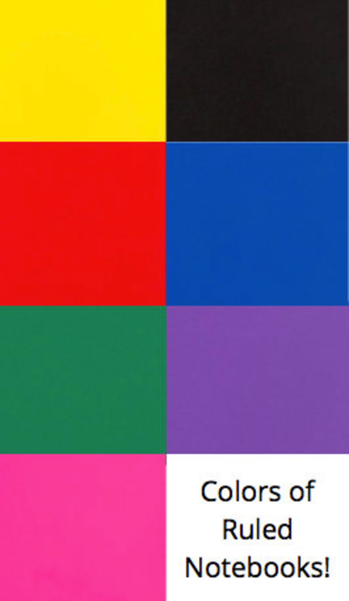 School Subject Notebook With Decal Back to School Notebook - Etsy