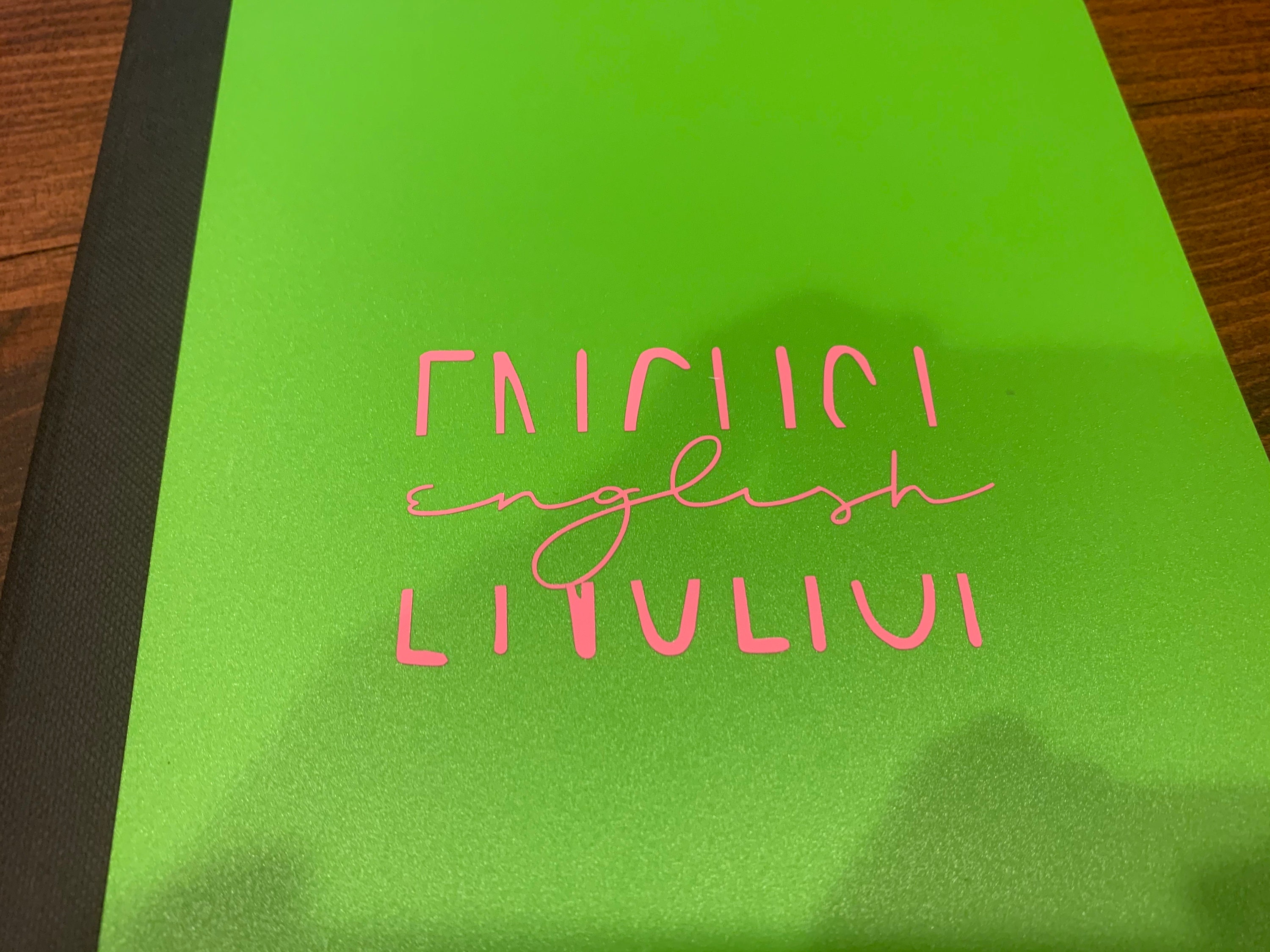 School Subject Notebook With Decal Back to School Notebook Journal - Etsy