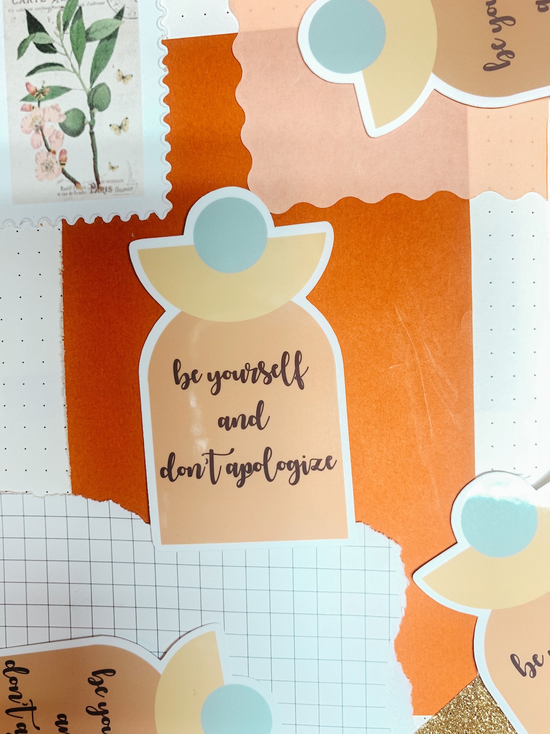 Be Yourself Sticker | Cute | Pastel | Simple - Etsy