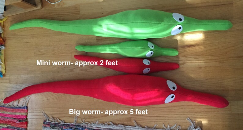 MINI Worm on a String (squirmels) Plush - Etsy