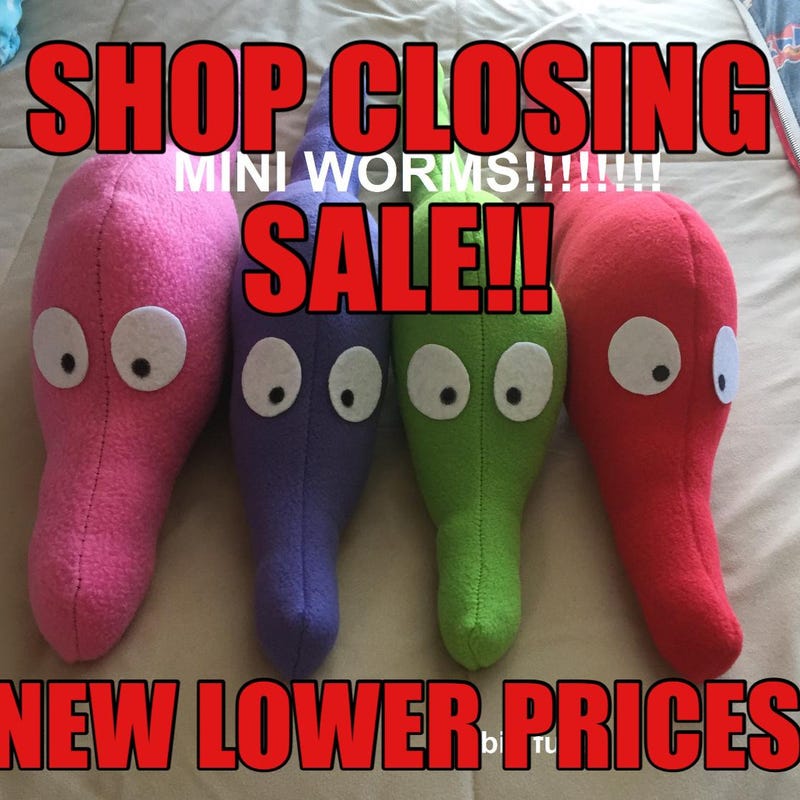 Worm on a String Toys - Etsy