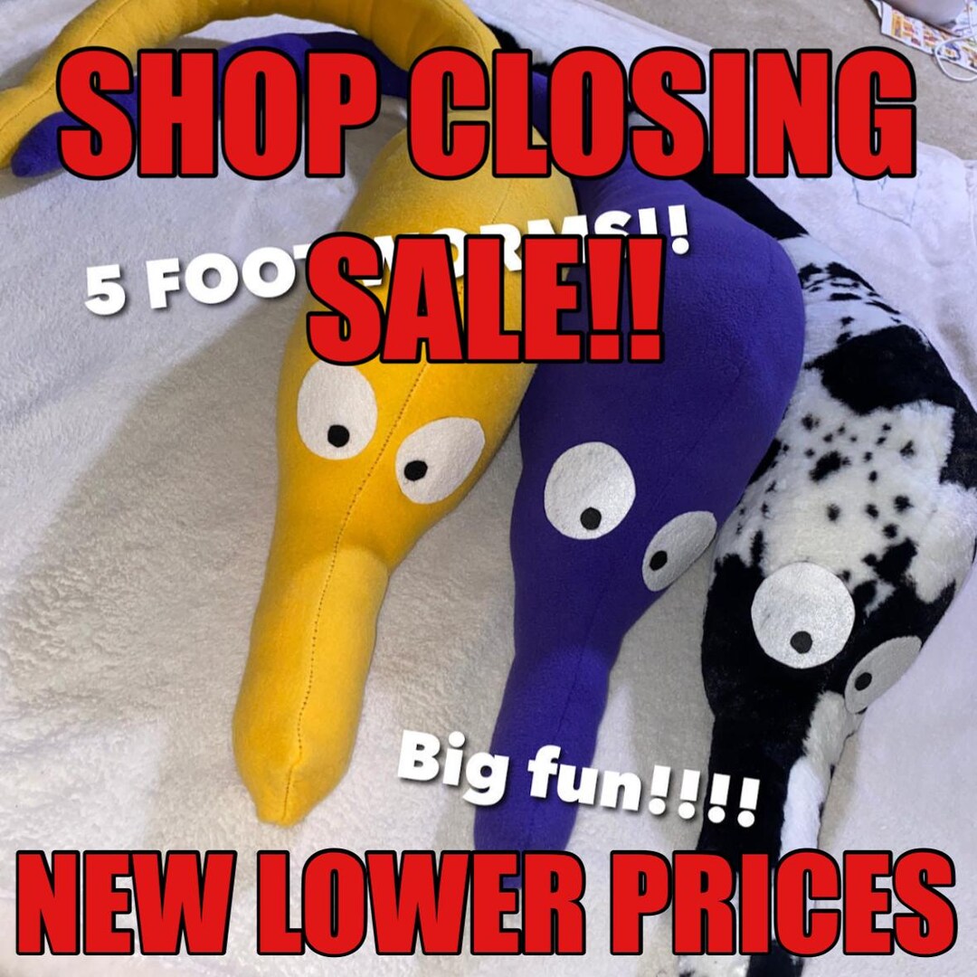 GIANT Worm on a String (squirmles) Plush - Etsy