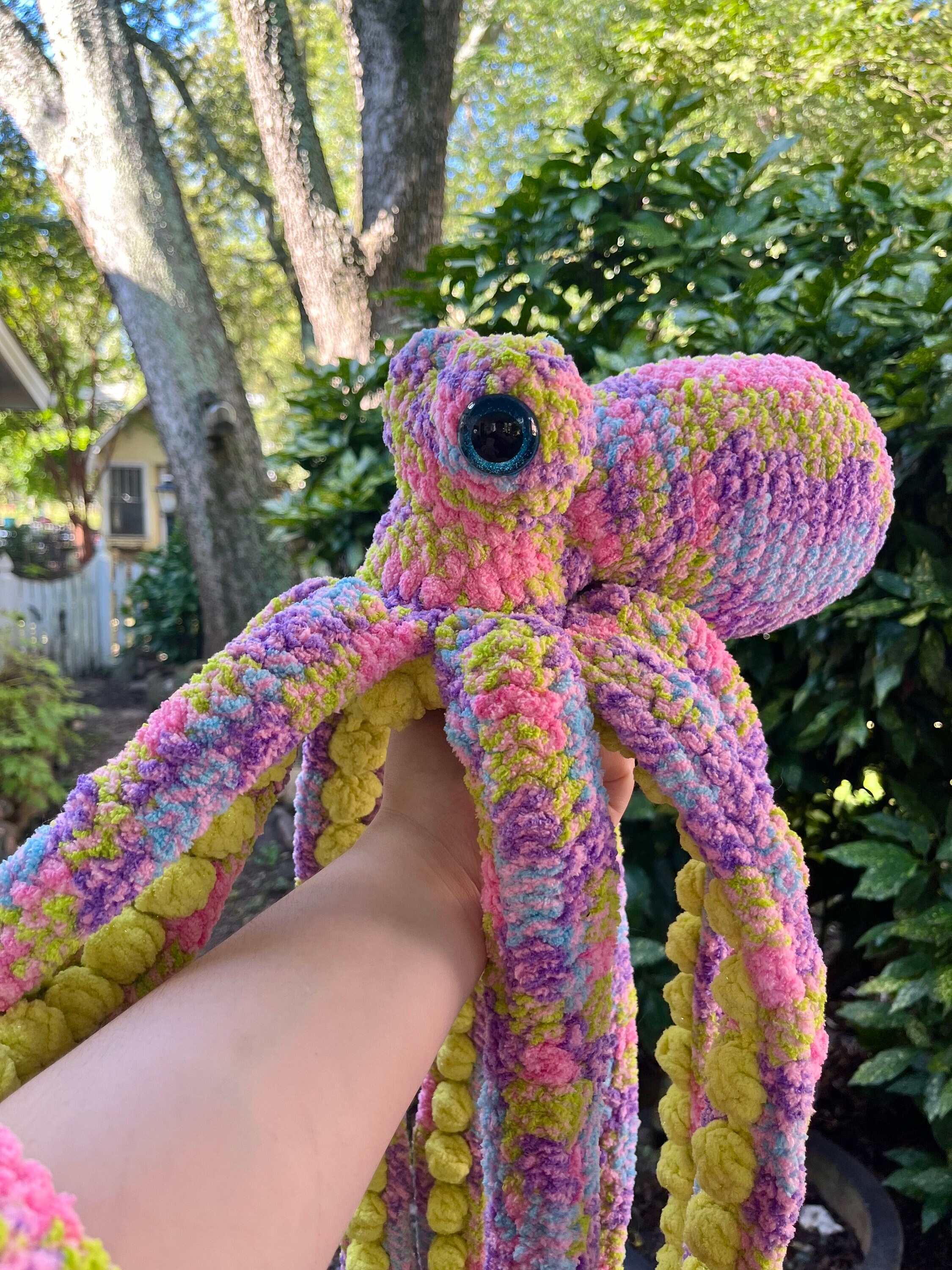 Calypso the Colorful Caribbean Reef Octopus Giant Amigurumi Plushie ...