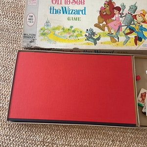 Vintage off to See the Wizard Board Game Milton Bradley 1968 No. 4852 ...