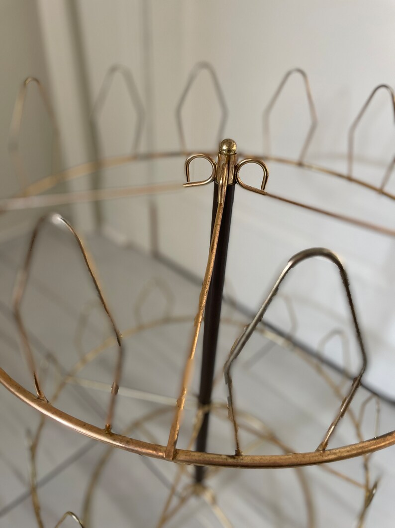 Mid-century Modern Rotating Shoe Rack 12 Pair Shoe Rack MCM Circular ...