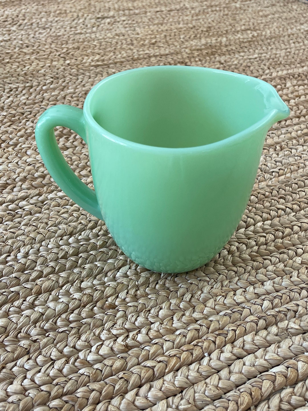 Vintage Fire King Jadeite Milk Pitcher - Jadeite Milk Pitcher ...