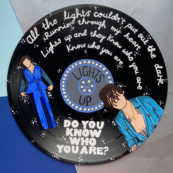 Harry Styles Painted Vinyl - Etsy
