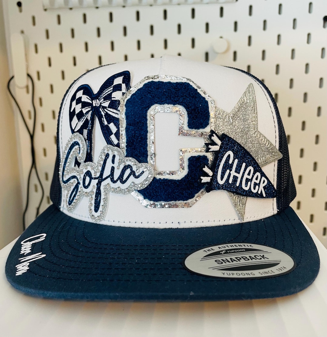 Cheer Mom Hat Trucker Hat Personalized Hat Hat With Patches - Etsy