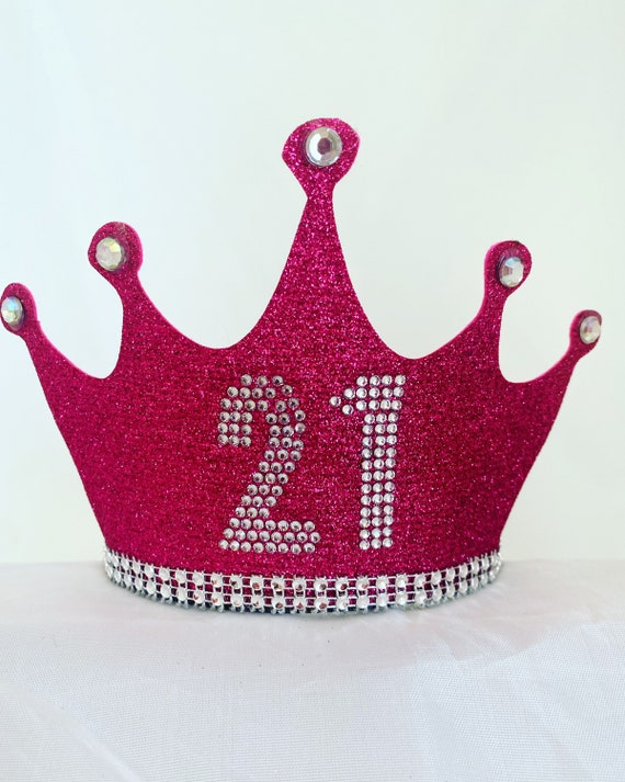 Rhinestone Birthday Crown Custom Birthday Crown Personalized - Etsy