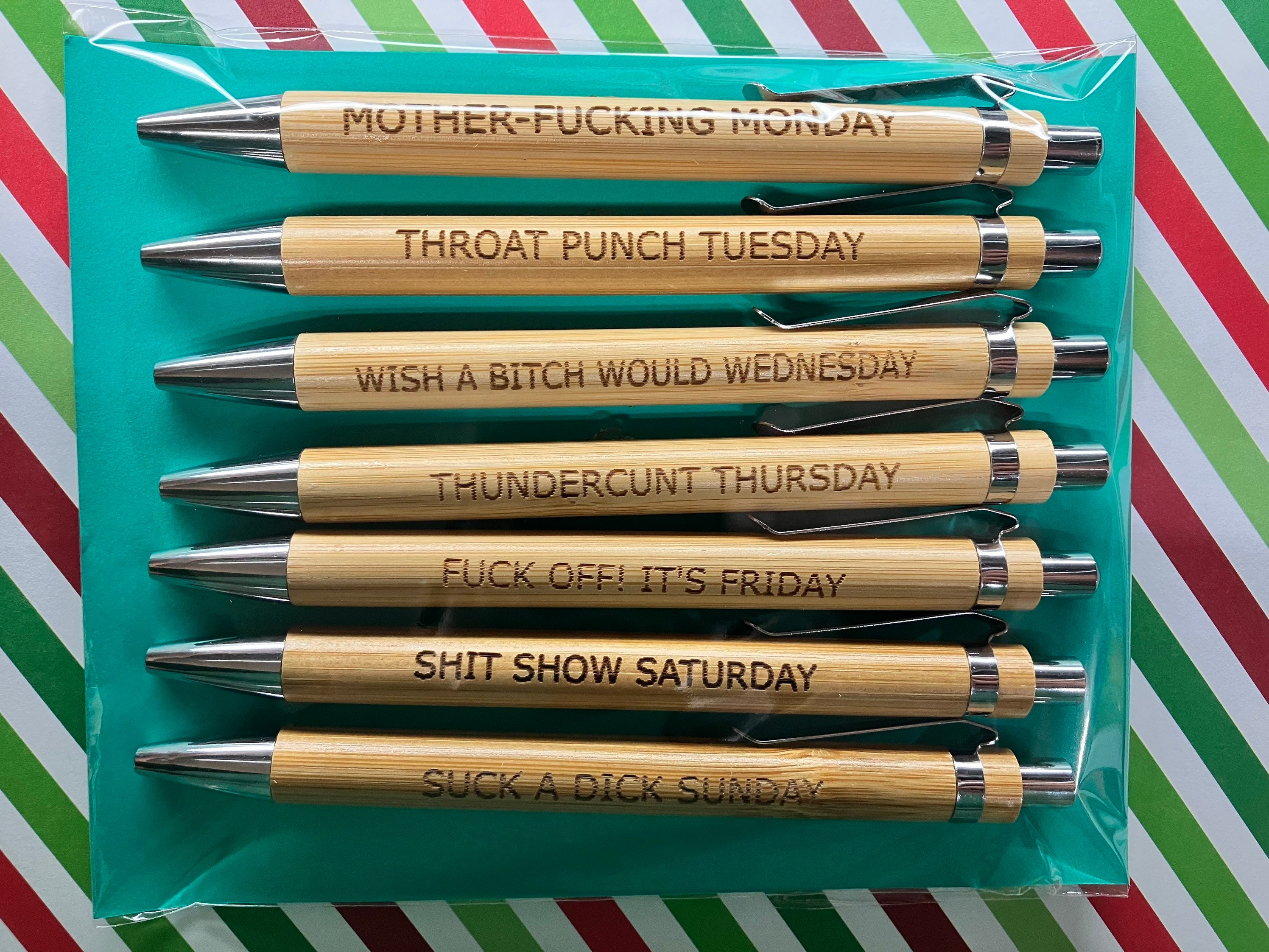 Snarky Daily Pen Set Christmas Gift White Elephant Gift - Etsy