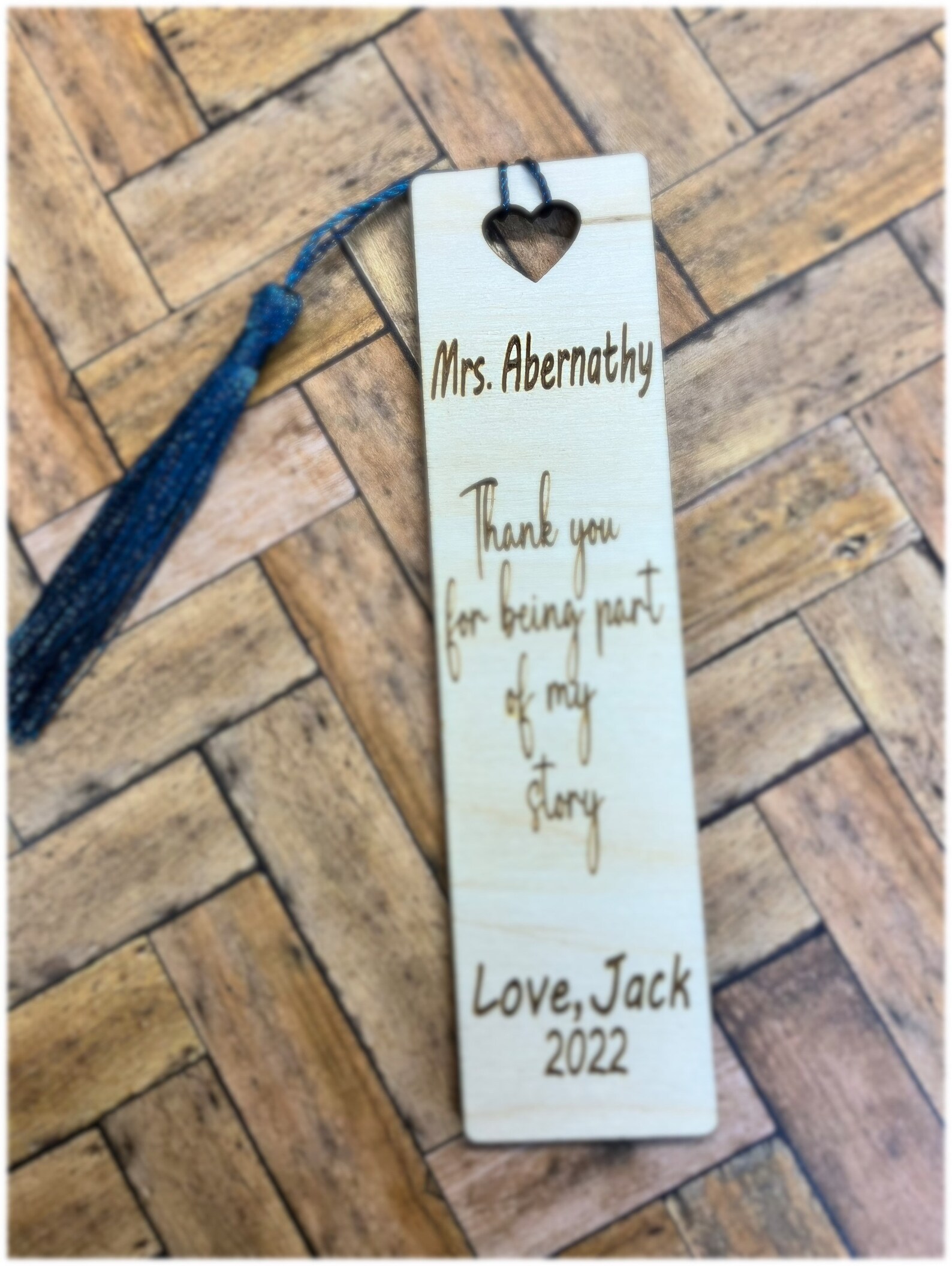 Teacher Appreciation Bookmark, Thanks for Being Part of My Story ...