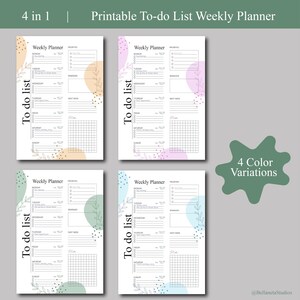To Do List Weekly Planner | Weekly Planner to Help Stay Organized ...