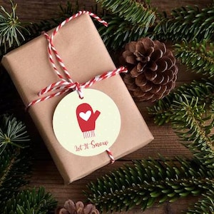 Christmas Gift Tags, Red, Green & Gold Present Tags Pack, Print at Home ...
