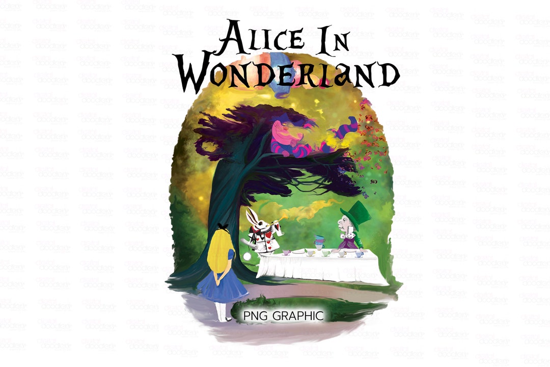 Alice in Wonderland Splash and Watercolor Clipart, Alice SVG, Princess ...