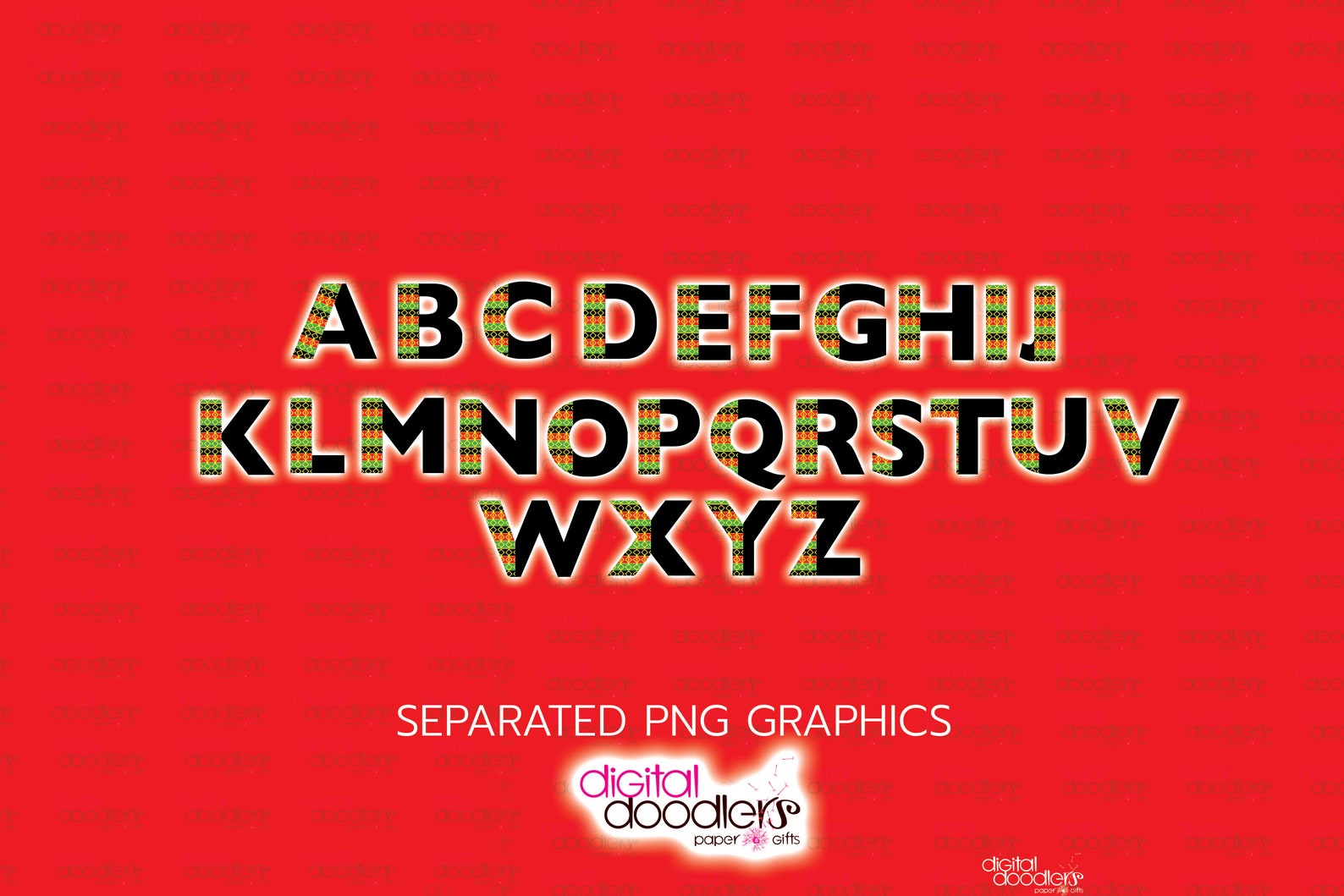 Reggae Rasta Letter Clipart Kente Inspired Sublimation Image | Etsy