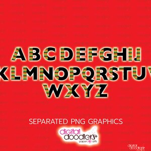Reggae Rasta Letter Clipart, Kente Inspired Sublimation, Image Transfer ...