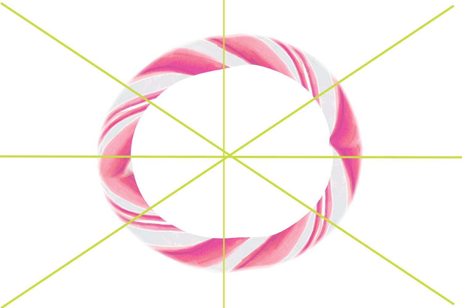 Pink Candy Cane Border Clipart Watercolor Candy Cane Borders | Etsy