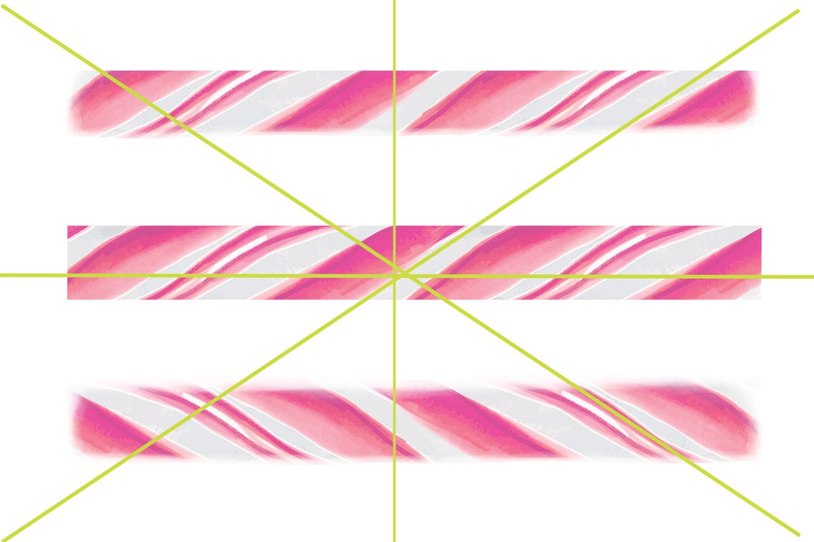 Pink Candy Cane Border Clipart Watercolor Candy Cane Borders | Etsy