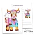 Baby Highlander Cow Patchwork Quilt Pattern, DIY Calf Applique, Farm ...