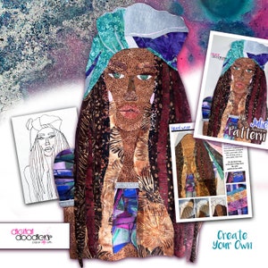 Julie Applique Collage Pattern, Julie is Advanced Beginner to ...