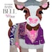Baby Highlander Cow Patchwork Quilt Pattern, DIY Calf Applique, Farm ...