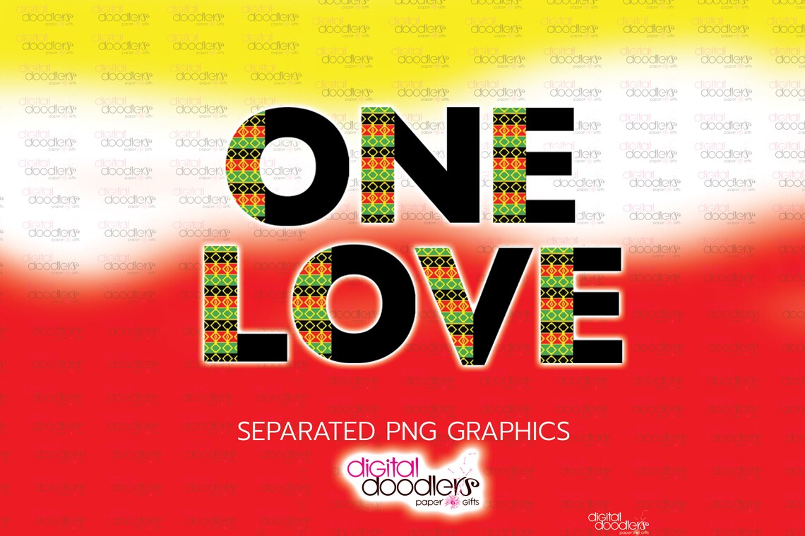 Reggae Rasta Letter Clipart Kente Inspired Sublimation Image - Etsy