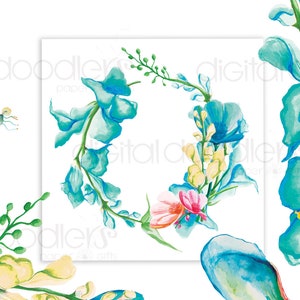Watercolor Hand Painted on Paper, Clipart Graphics, PNG, Dragonflies ...