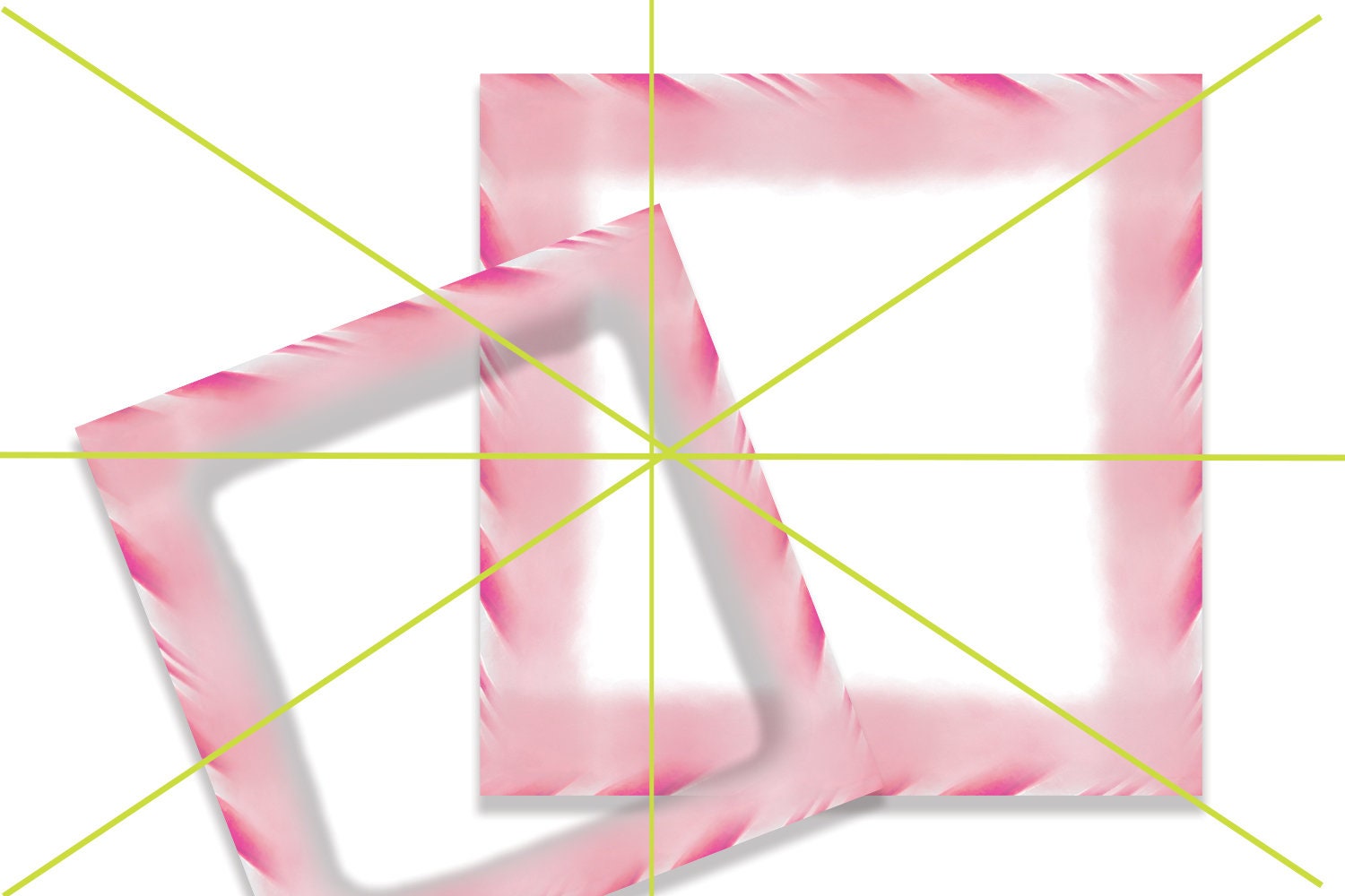 Pink Candy Cane Border Clipart Watercolor Candy Cane Borders - Etsy