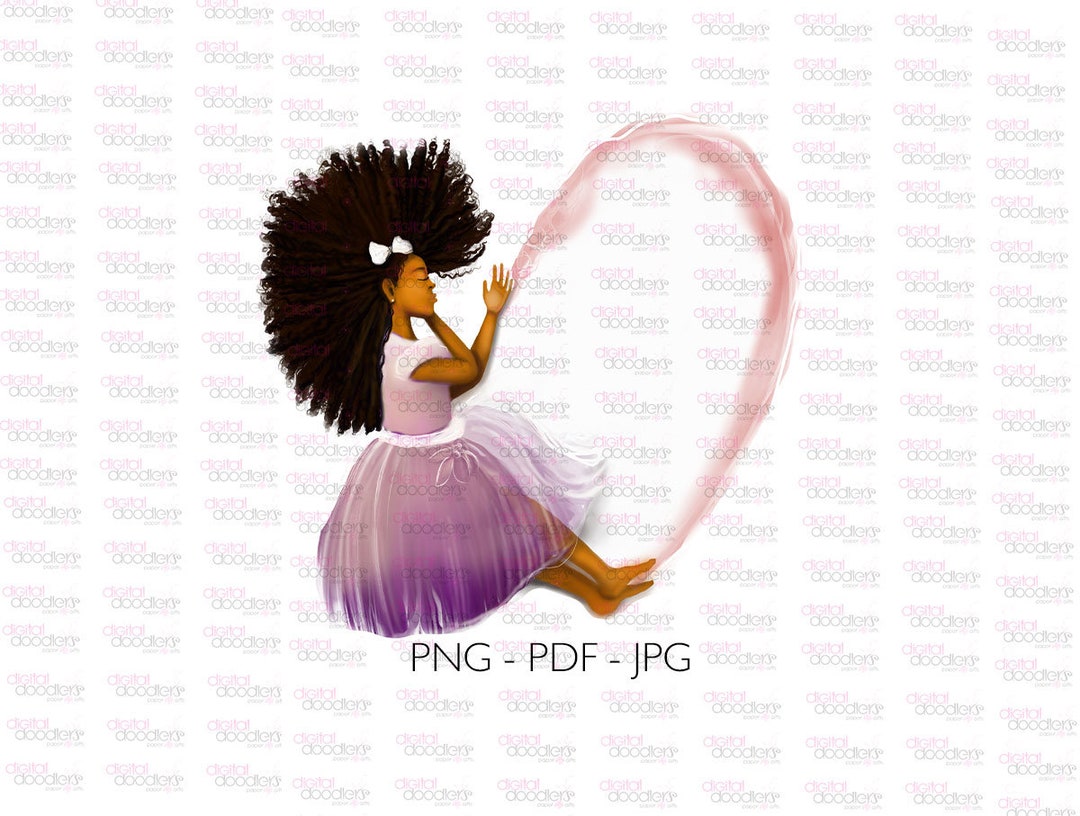 Hand Painted Little Girl PNG, Sublimation Graphic Design, Watercolor ...