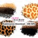 Leopard Print Sublimation Splash Backgrounds, Leopard Sublimation ...