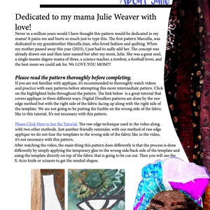 Julie Applique Collage Pattern, Julie is Advanced Beginner to ...