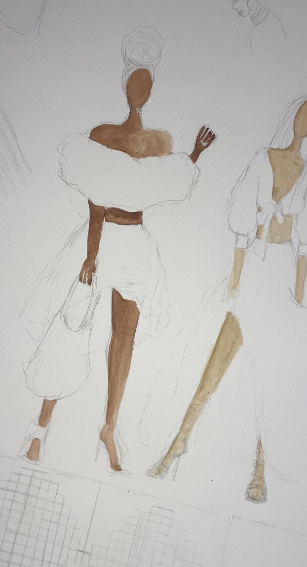 Kente Patterns Digital Paper Hand Painted Watercolor - Etsy