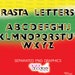 Reggae Rasta Letter Clipart Kente Inspired Sublimation Image - Etsy