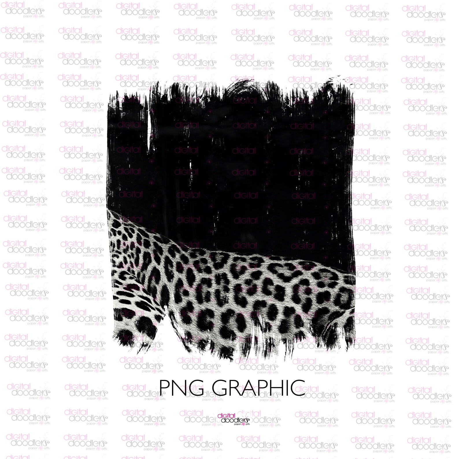 Black Leopard Print Digital Sublimation Distressed Background - Etsy