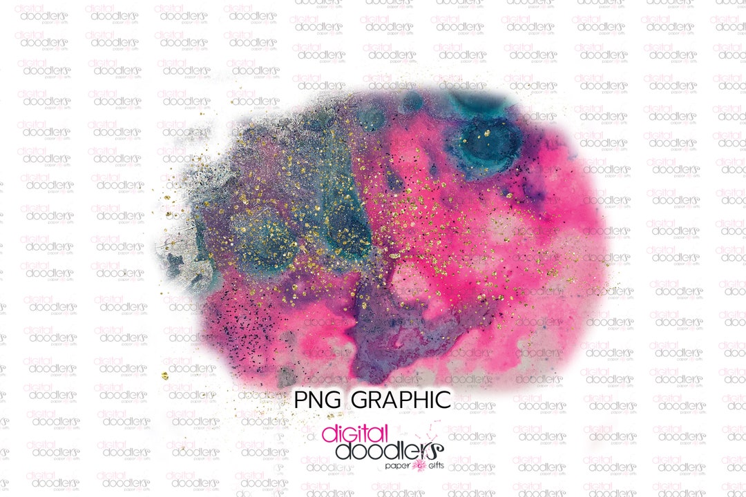 Hot Pink Alcoholic Ink Inspired Background Clipart, Splash Graphic ...