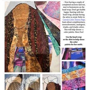 Julie Applique Collage Pattern Julie is Advanced Beginner to - Etsy