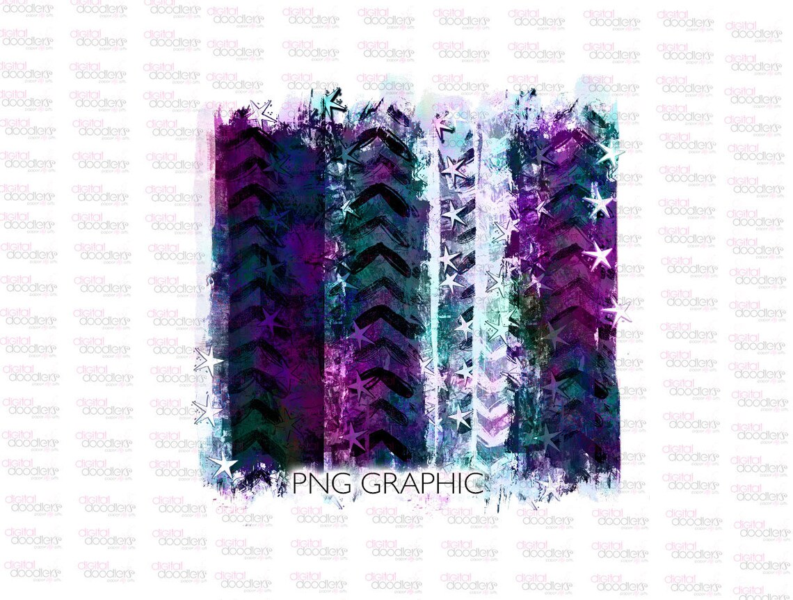 Dark Celestial Star Brushstroke Clipart Unicorn Background - Etsy