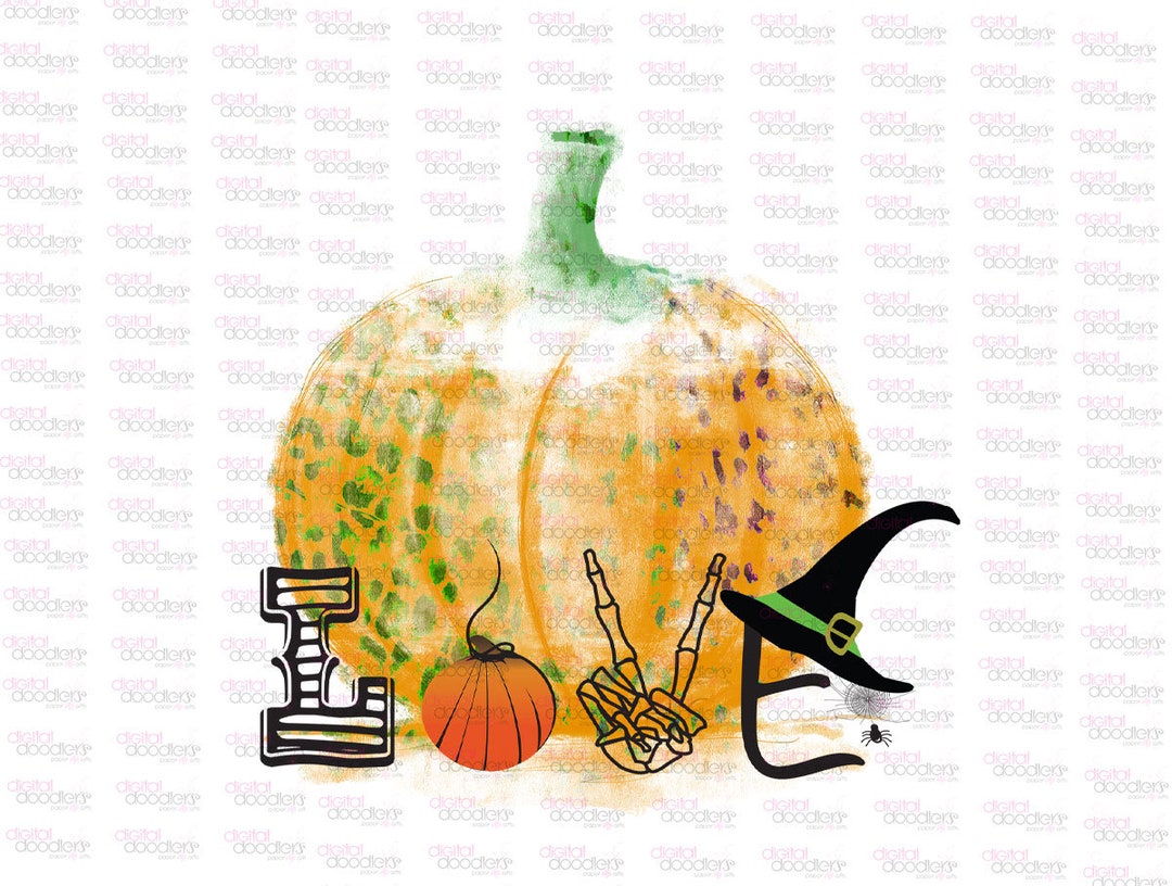 Watercolor Pumpkin Clipart Halloween Digital Art Pumpkin - Etsy