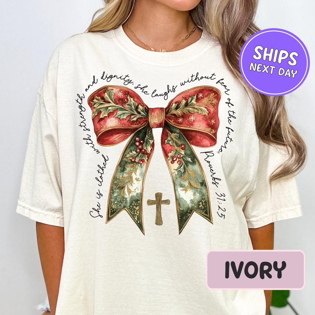 Christian Christmas Shirt Jesus Christmas Shirt Comfort Colors Shirt ...