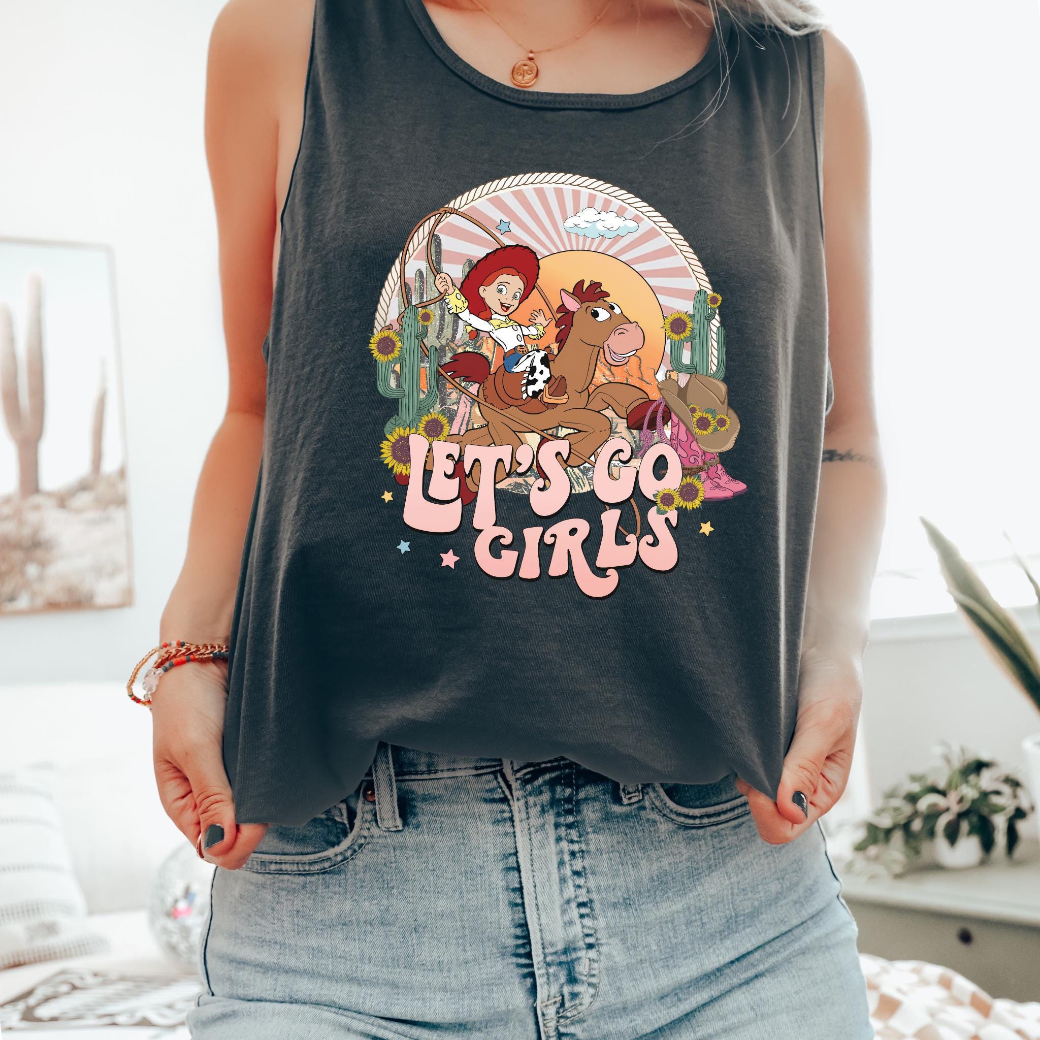 Go Girls ! Tank Top Toy Story Jessie Tank Top Toy Story Tank Retro ...