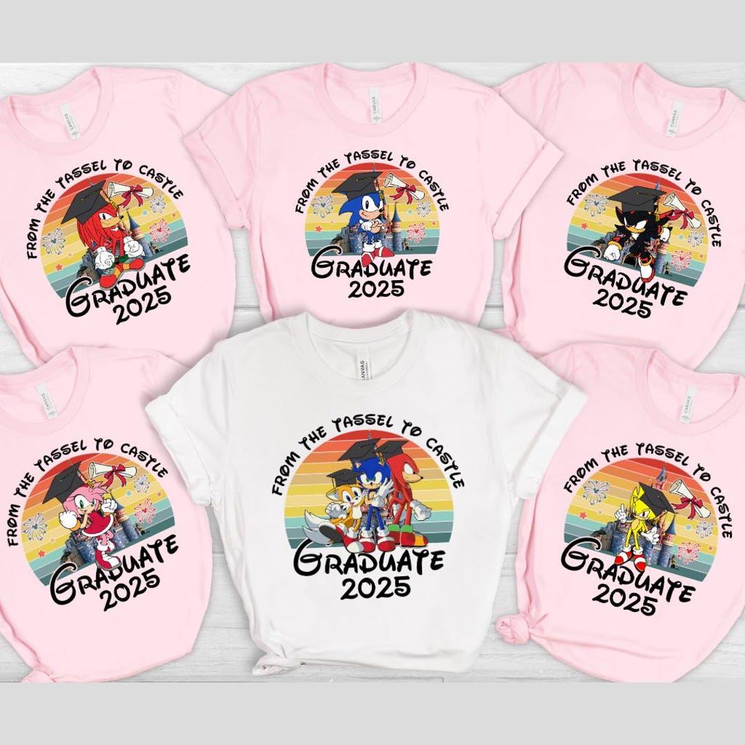 Sonic the Hedgehog Graduation Shirt Disney School Break Shirt Kids ...