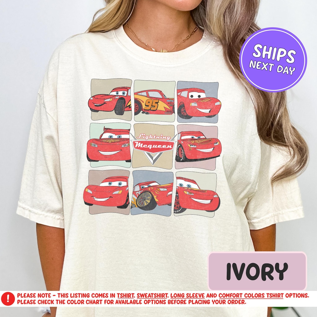 Disney Mcqueen Shirt Disney Cars Shirt Pixar Cars Shirts Cute Cars ...