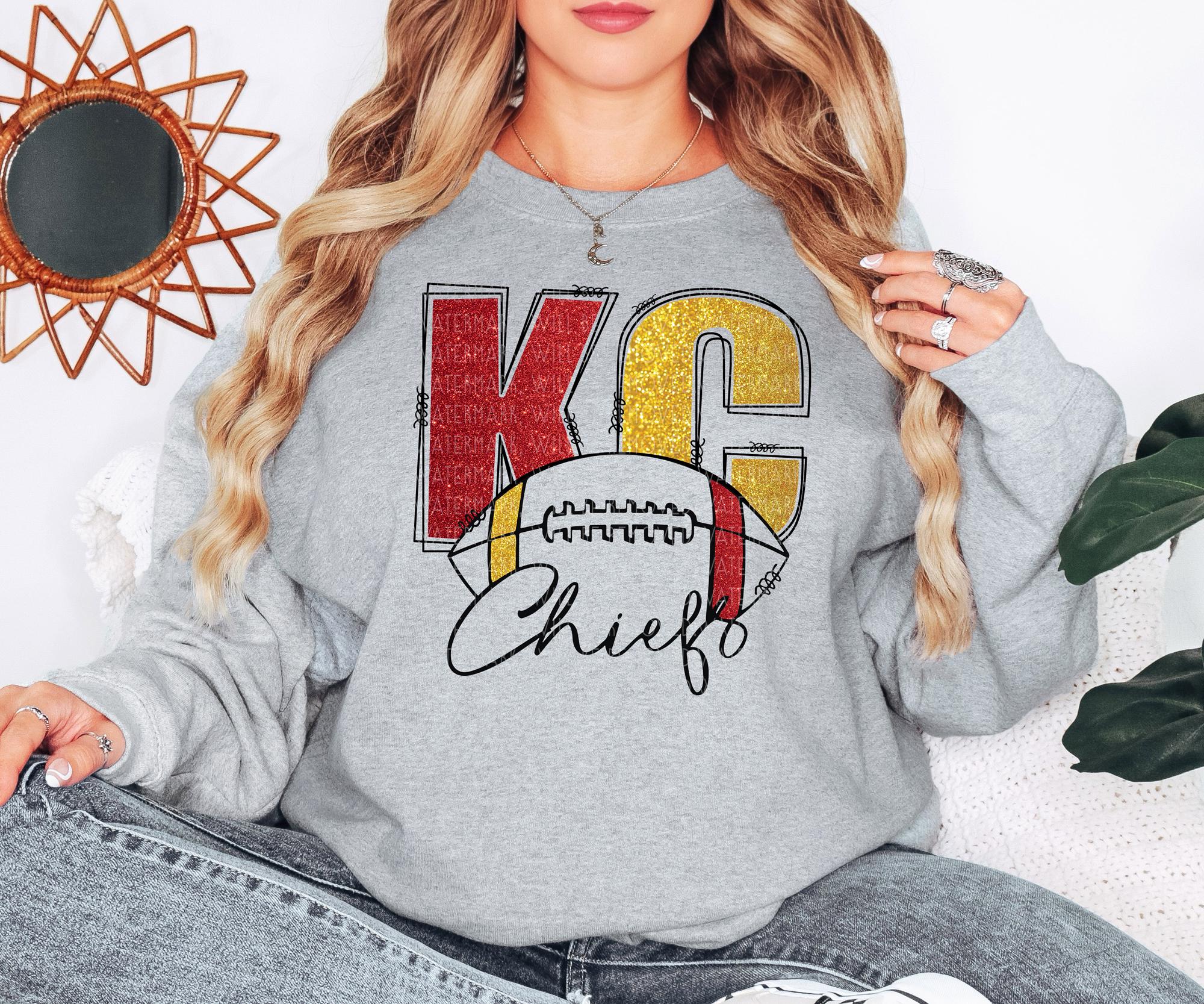 KC Chiefs Shirt KC Chiefs Kansas City Football Sweatshirt Football Fan ...