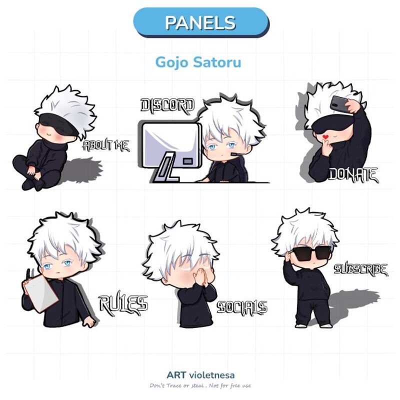 Gojo Satoru Panel - Etsy